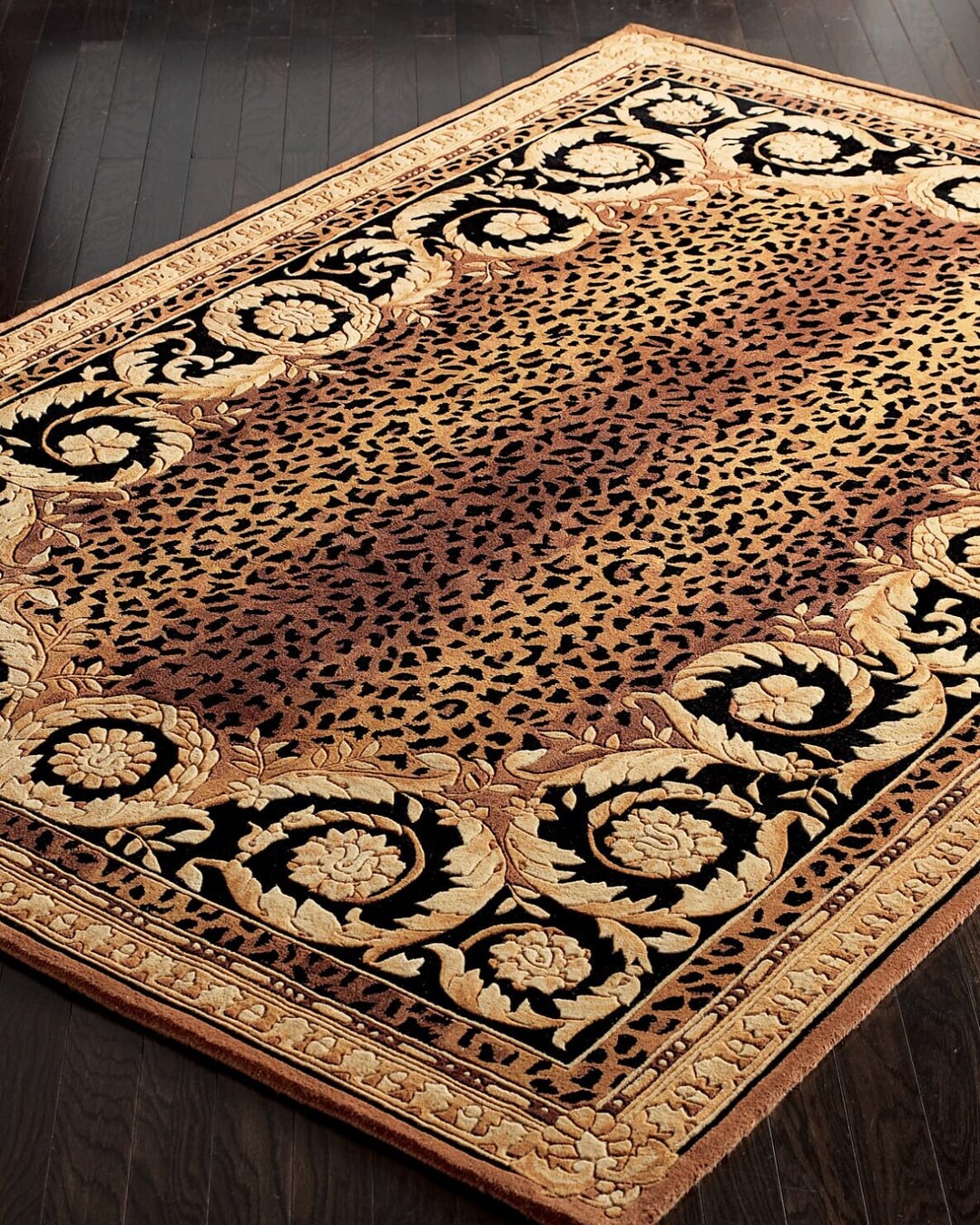 Leopard Tuft Rug 8x10 Handmade Wool Area Rug Carpet for Bedroom ...
