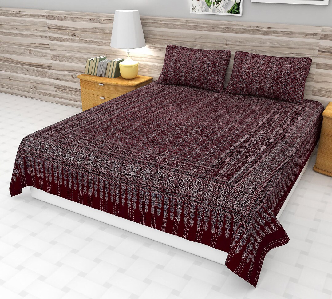 Ajrak or Ajrakh is a Unique Block Printed Textile. It Displays Special ...