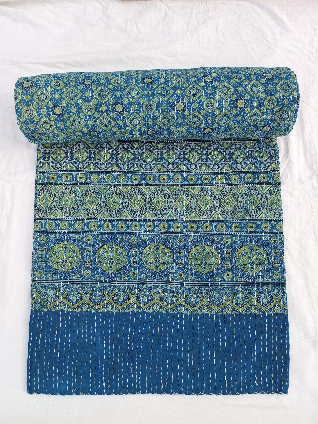 Ajrak or Ajrakh is a Unique Block Printed Textile. It Displays Special ...