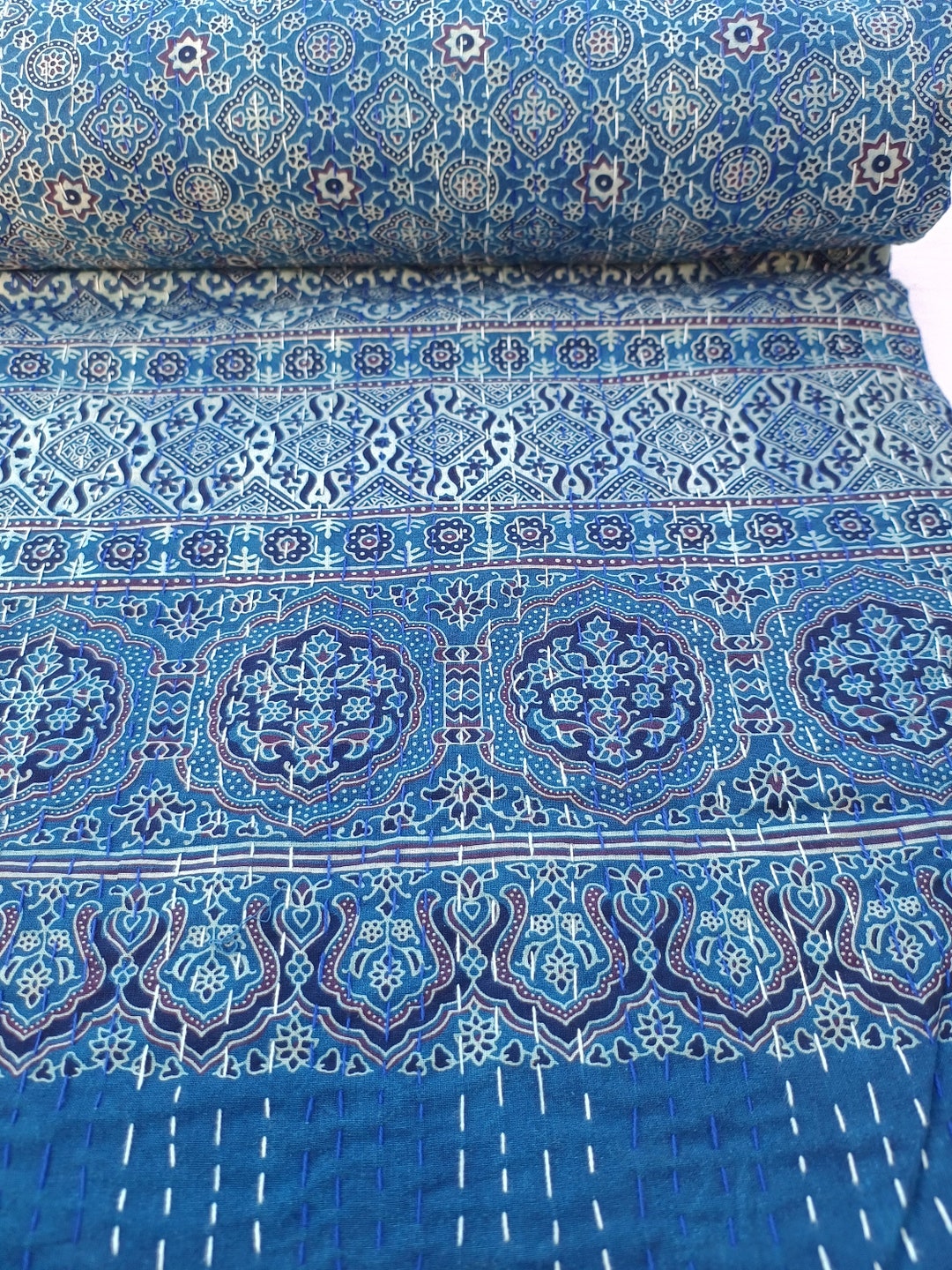 Ajrak Assorted Kantha Ajrakh is a Unique Block Printed Textile. It ...