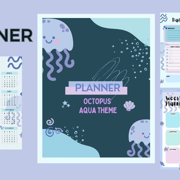 Octopus Daily Planner - Etsy