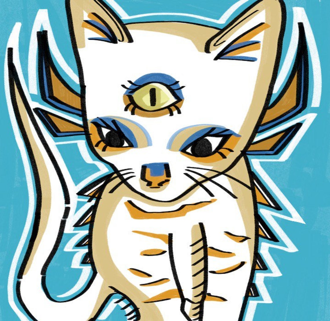 Fantasy Cat. Digital File. - Etsy