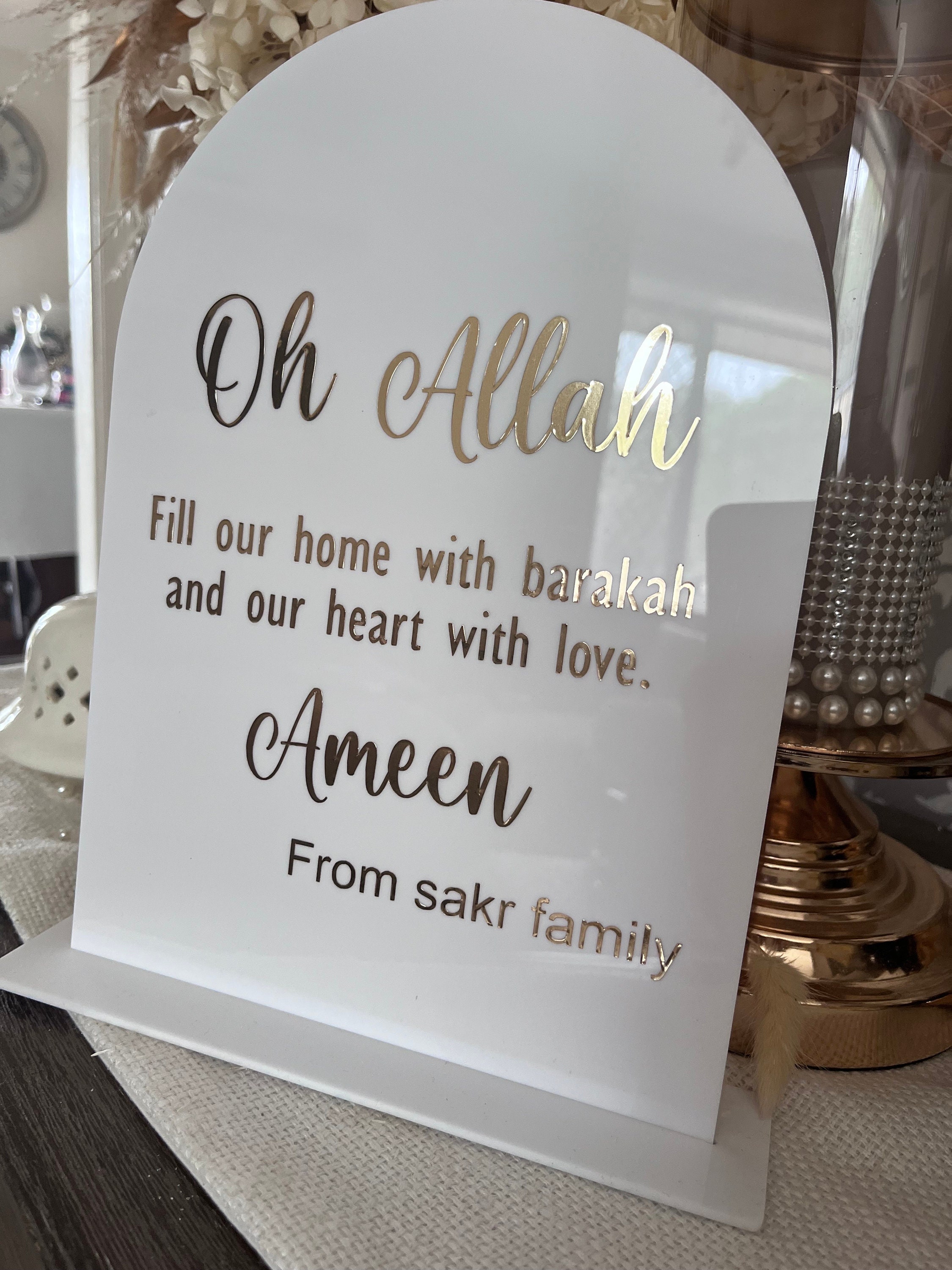 Acrylic Sign, Personalised Sign, Home Decor , Entryway Table Decor ...