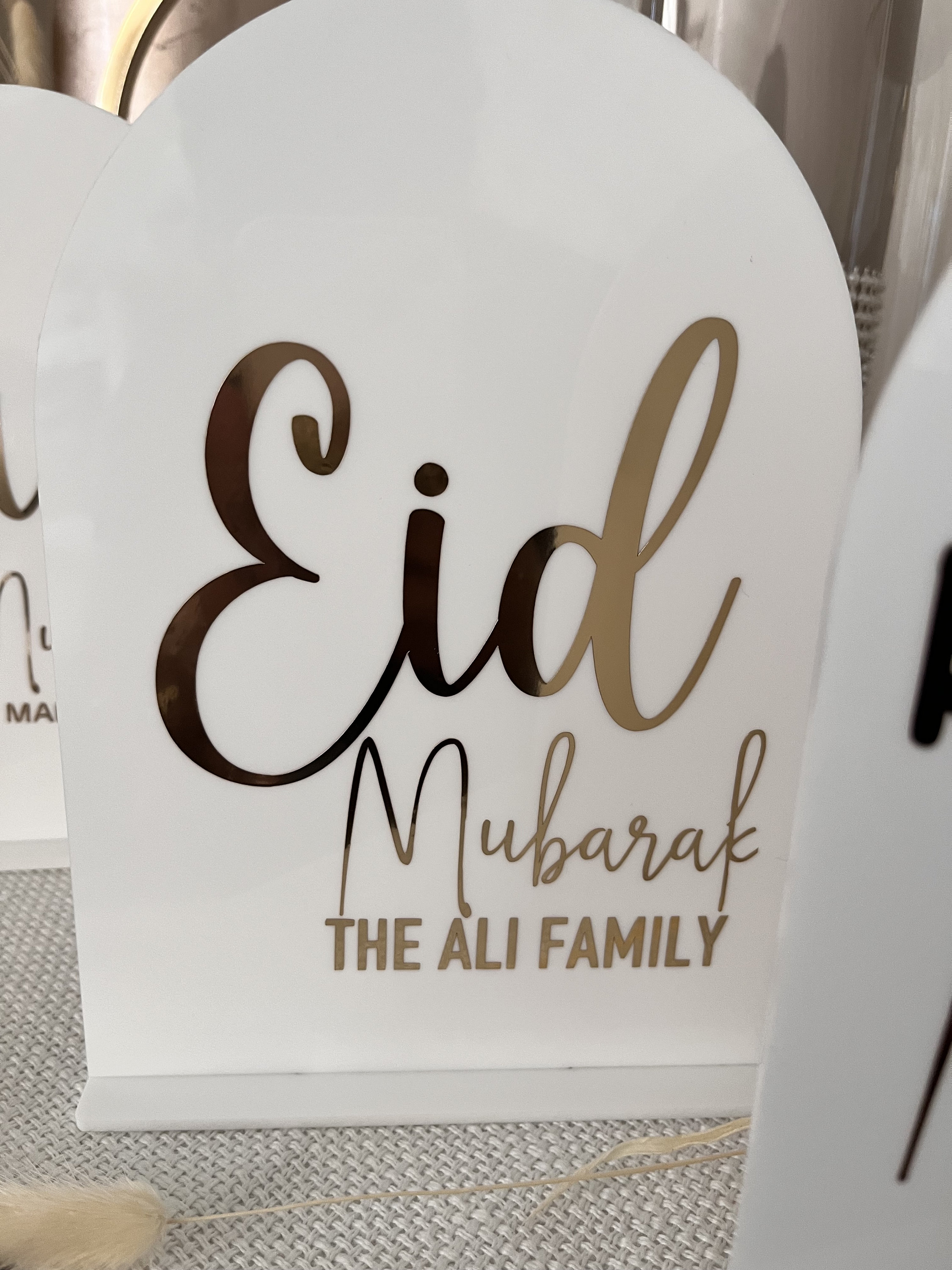 Acrylic Sign Personalised Sign Eid Sign Ramadan Sign - Etsy Singapore