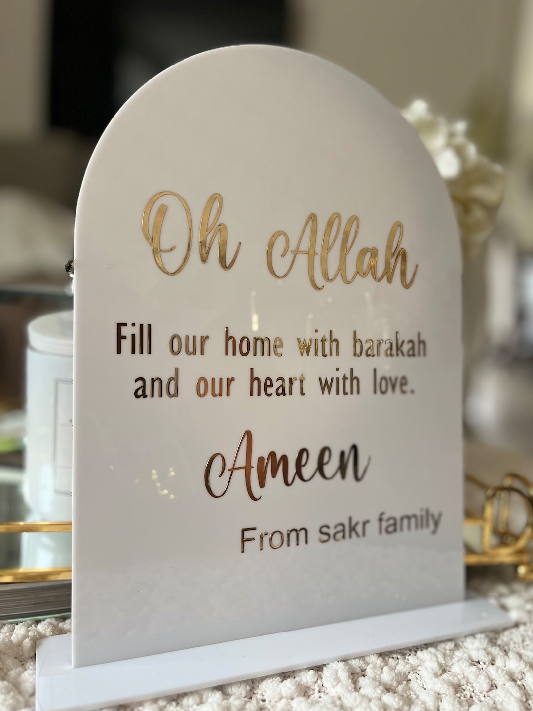 Acrylic Sign, Personalised Sign, Home Decor , Entryway Table Decor ...