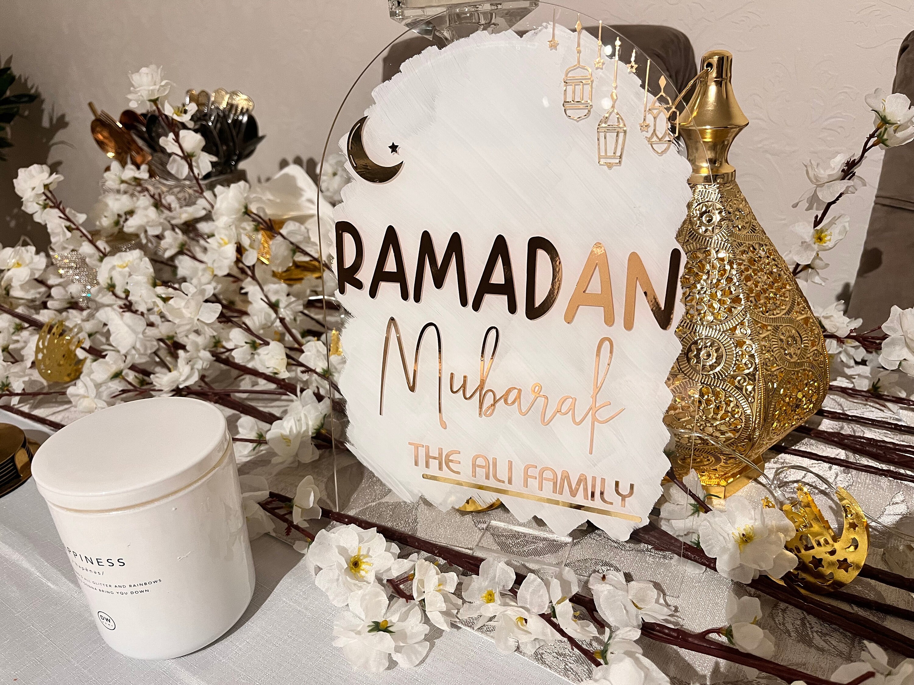 Acrylic Sign Personalised Sign Eid Sign Ramadan Sign - Etsy Singapore