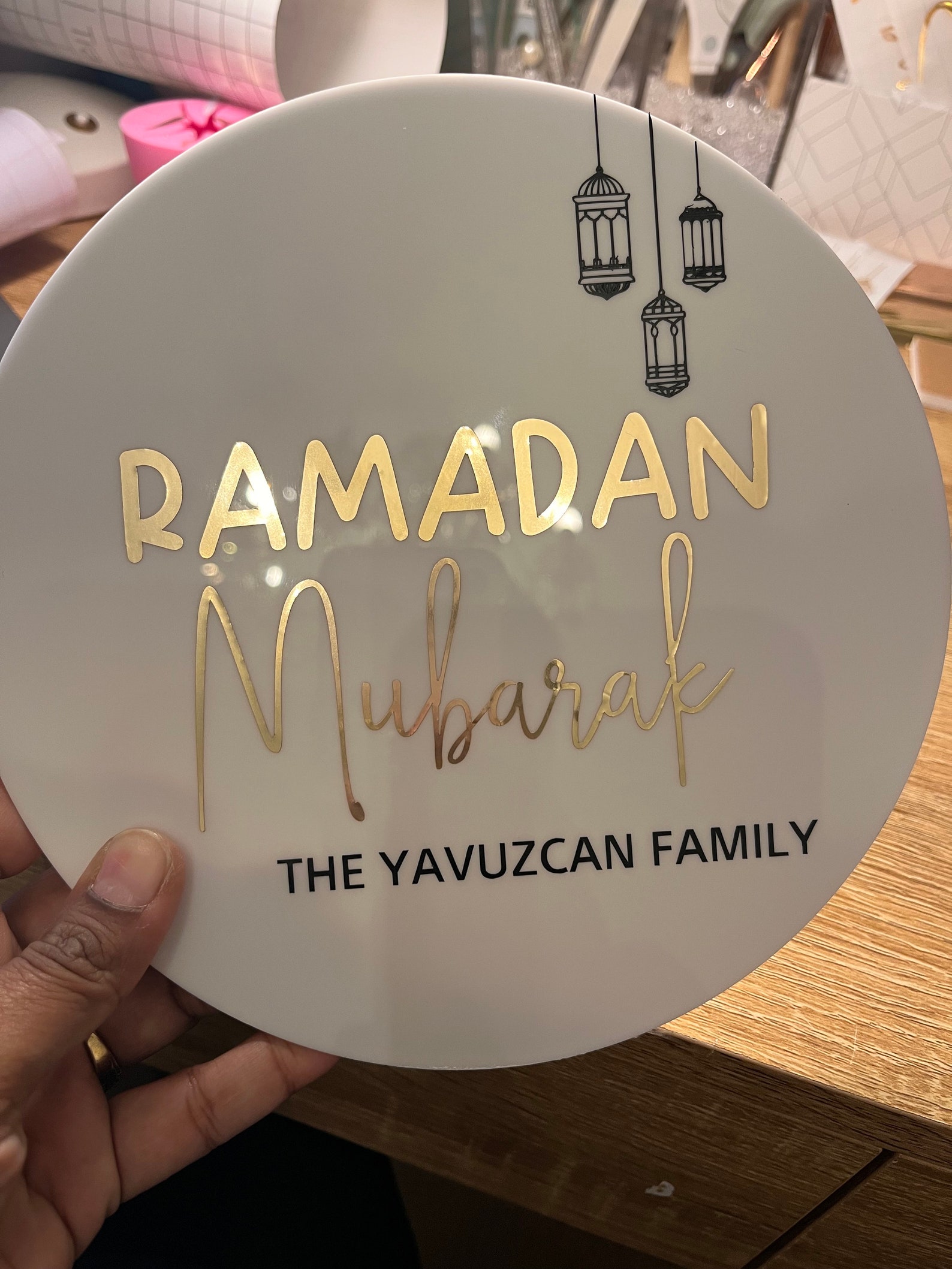 Acrylic Sign, Ramadan Mubarak, Eid Mubarak - Etsy