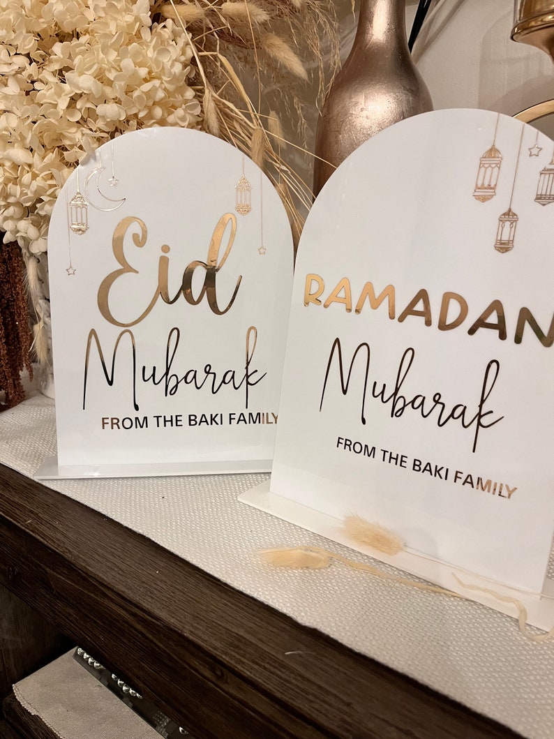Acrylic Sign, Personalised Sign, Eid Sign, Ramadan Sign, Ramadan ...