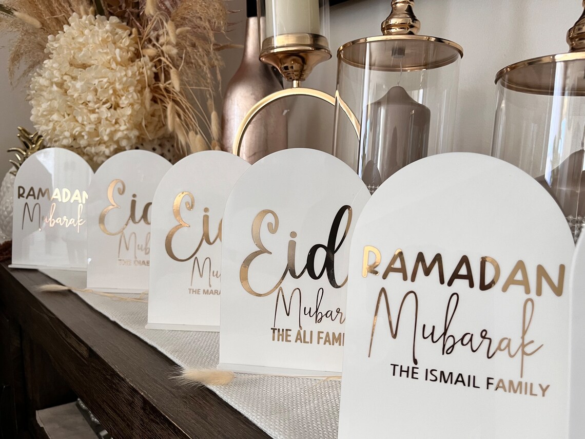 Acrylic Sign Personalised Sign Eid Sign Ramadan Sign - Etsy Australia