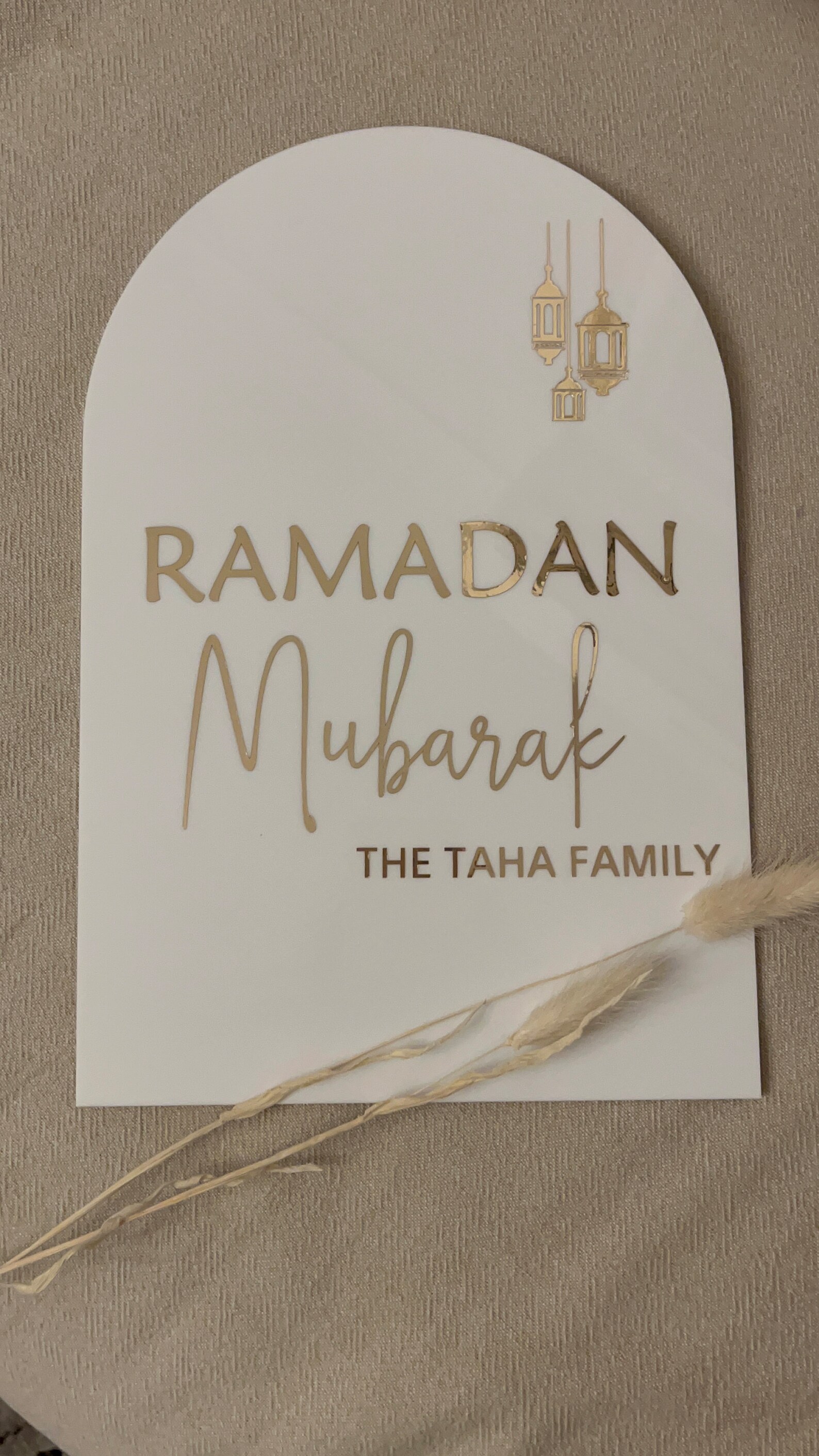 Acrylic Sign Personalised Sign Eid Sign Ramadan Sign - Etsy Australia