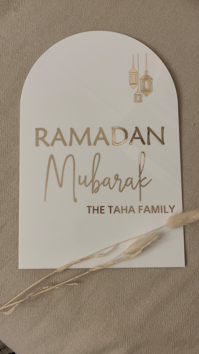 Acrylic Sign Personalised Sign Eid Sign Ramadan Sign - Etsy Australia