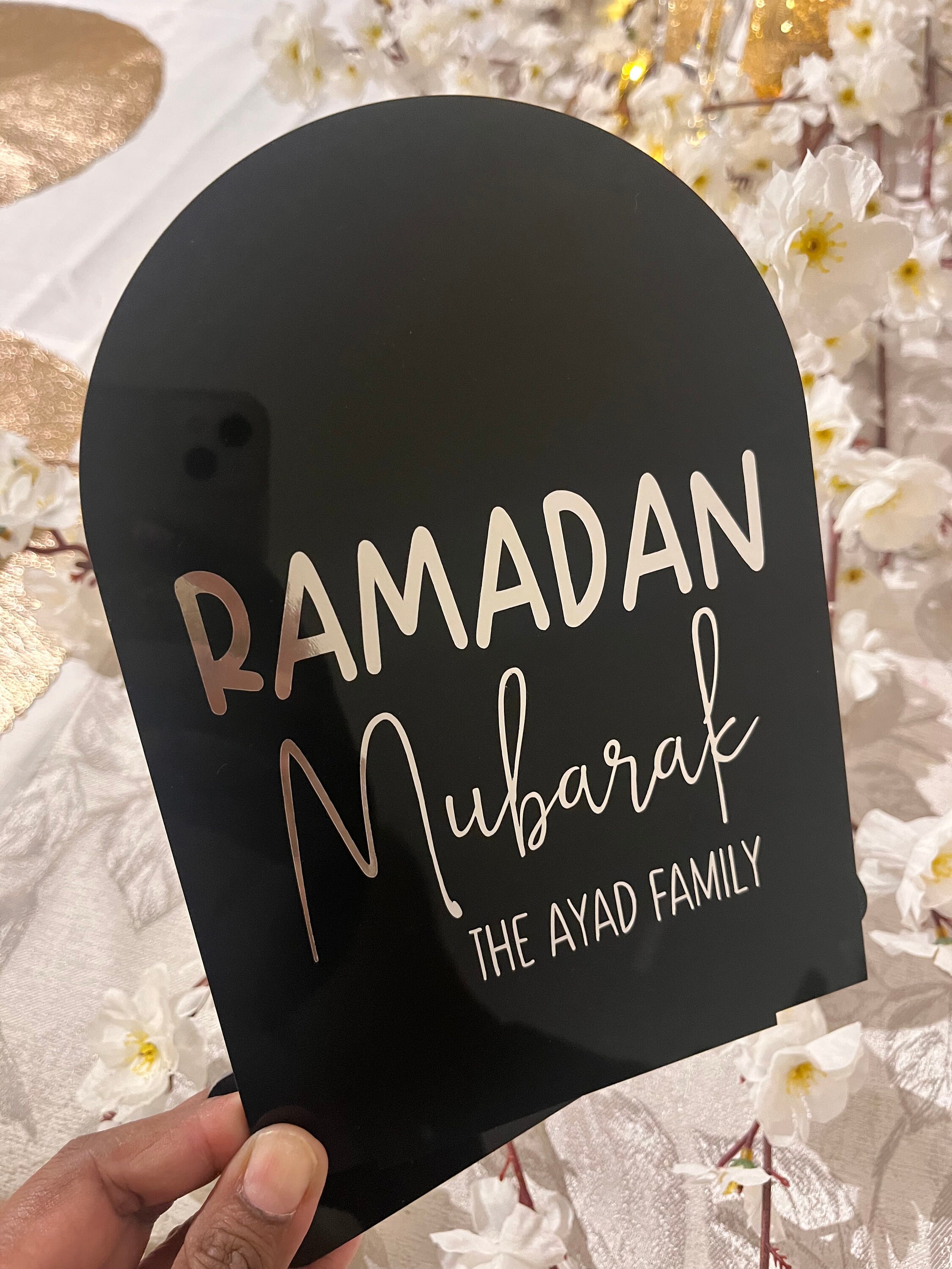 Acrylic Sign, Personalised Sign, Eid Sign, Ramadan Sign, Ramadan ...