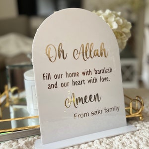 Acrylic Sign, Personalised Sign, Home Decor , Entryway Table Decor ...