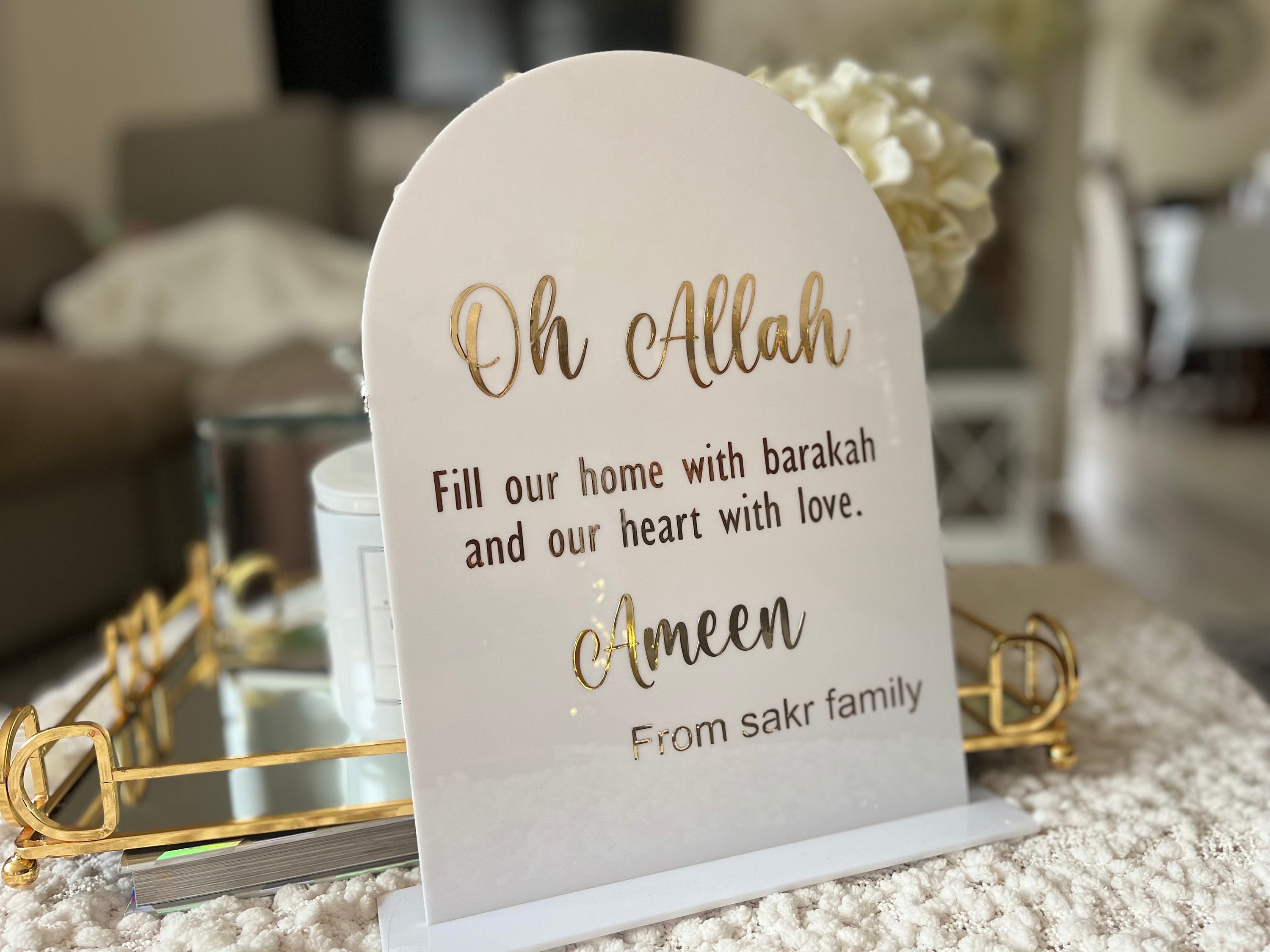 Acrylic Sign, Personalised Sign, Home Decor , Entryway Table Decor ...