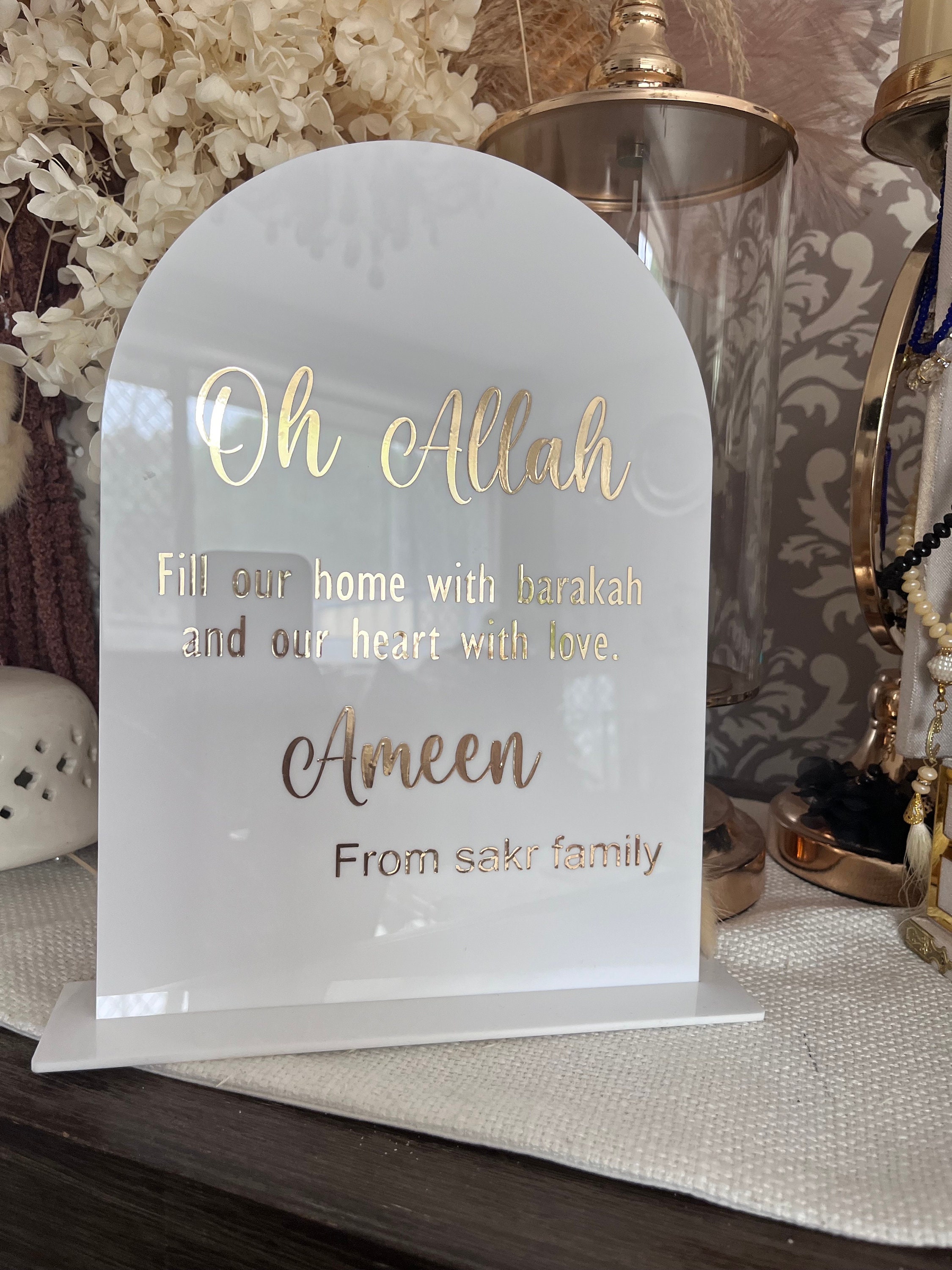 Acrylic Sign, Personalised Sign, Home Decor , Entryway Table Decor ...