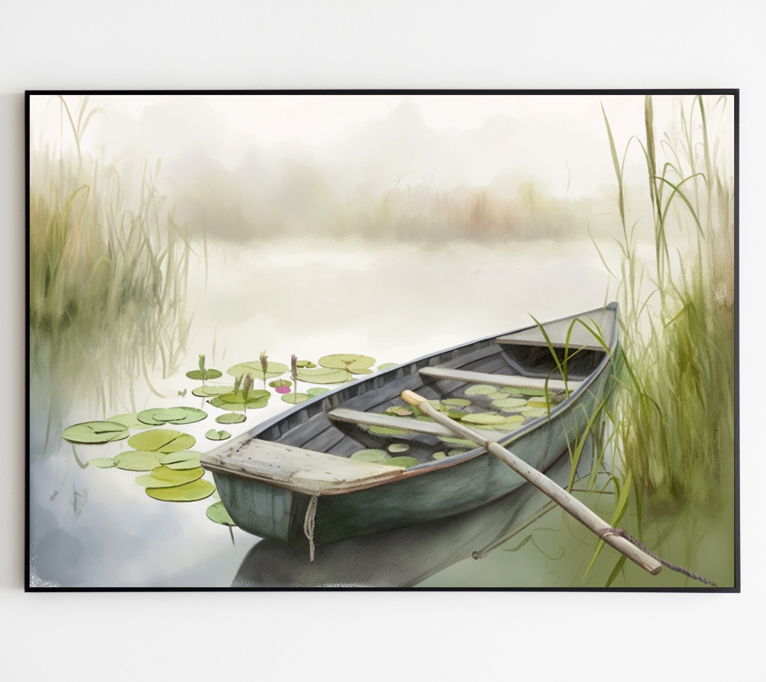 Row Boat Watercolor, Watercolor Print, Boats Print, Row Boat Watercolor ...