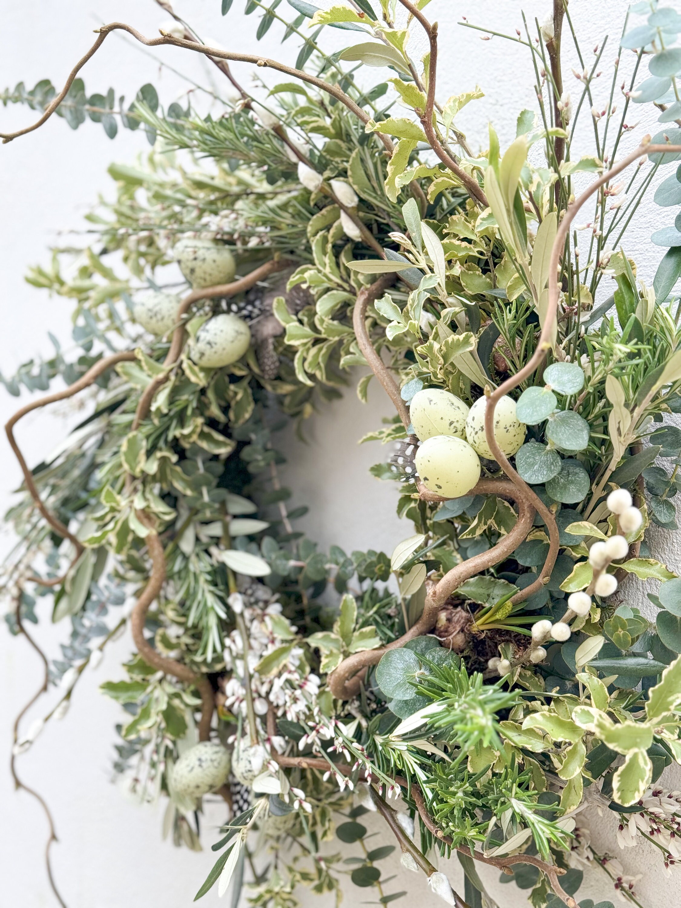 Spring/easter Wreath Kit DIY Wreath Kit Door Wreath Fresh Flowers Fresh ...