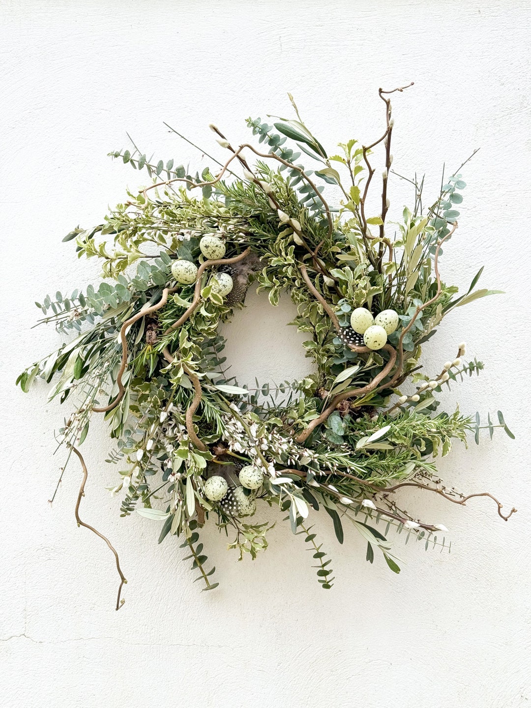 Spring/easter Wreath Kit | DIY Wreath Kit | Door Wreath | Fresh Flowers ...