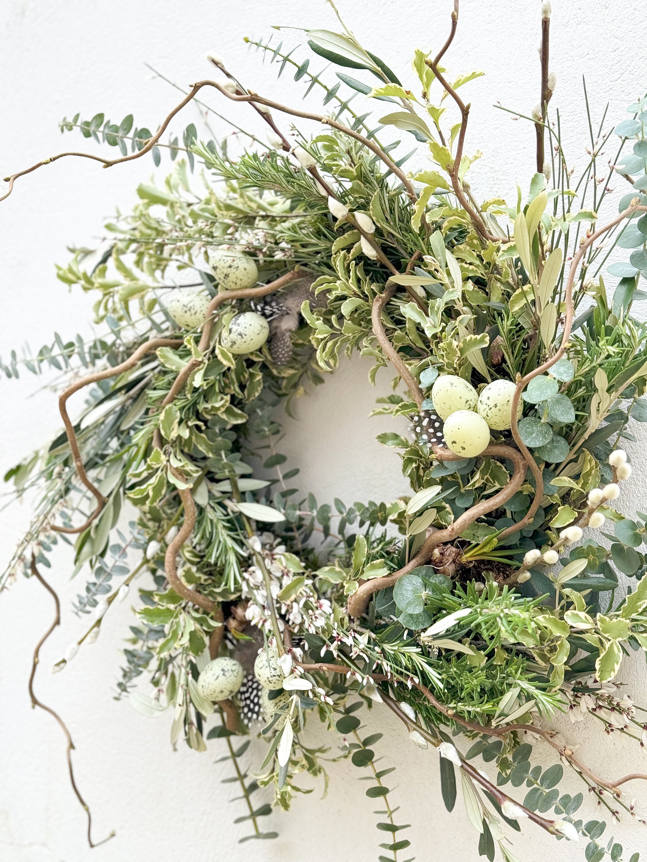 Spring/easter Wreath Kit DIY Wreath Kit Door Wreath Fresh Flowers Fresh ...