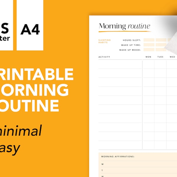 Morning Routine - Etsy