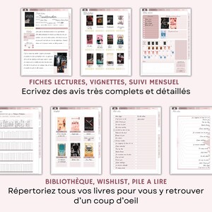 Journal de lecture digital ou à imprimer + 200 pages. Carnet lecture ...