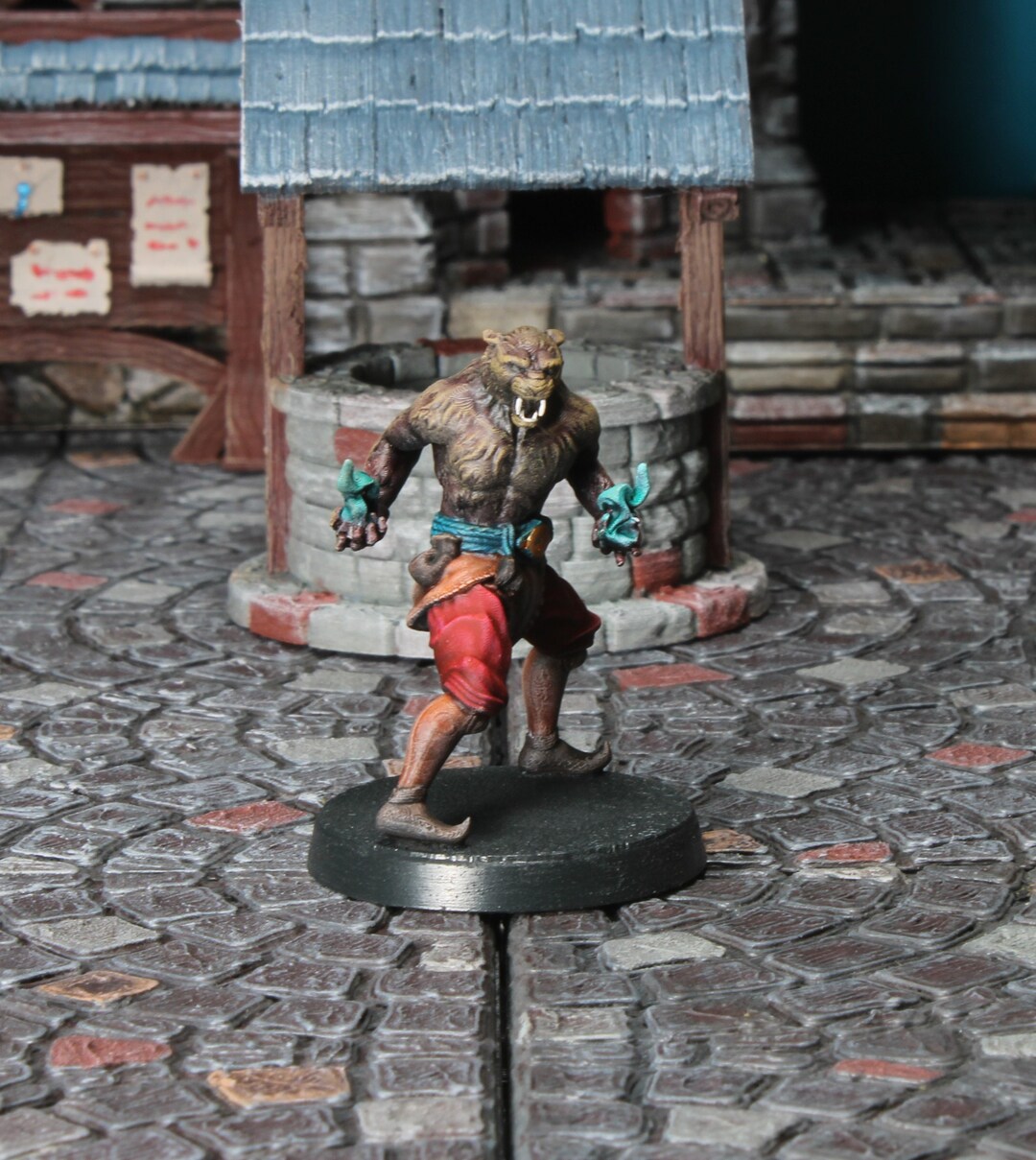 Painted Raksasha Leonin Tabaxi Monk Mage Paladin 32mm - Etsy