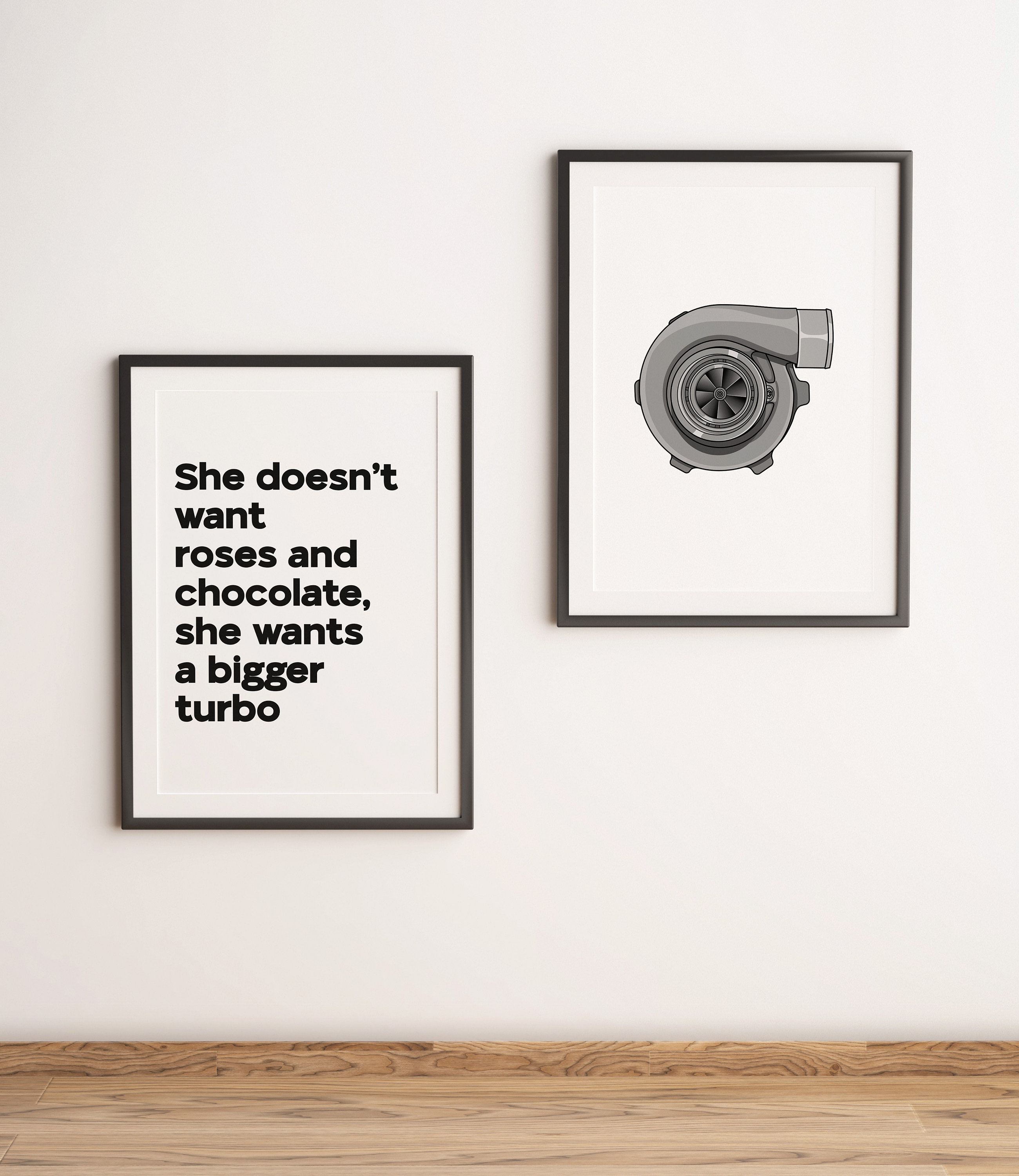 Turbocharger Graphics Printable Posters Digital Download Gift for Car ...