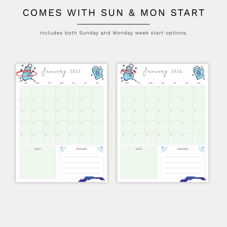 Printable 2025,2026 Kids Calendar, Editable Calendar, Kids Monthly ...