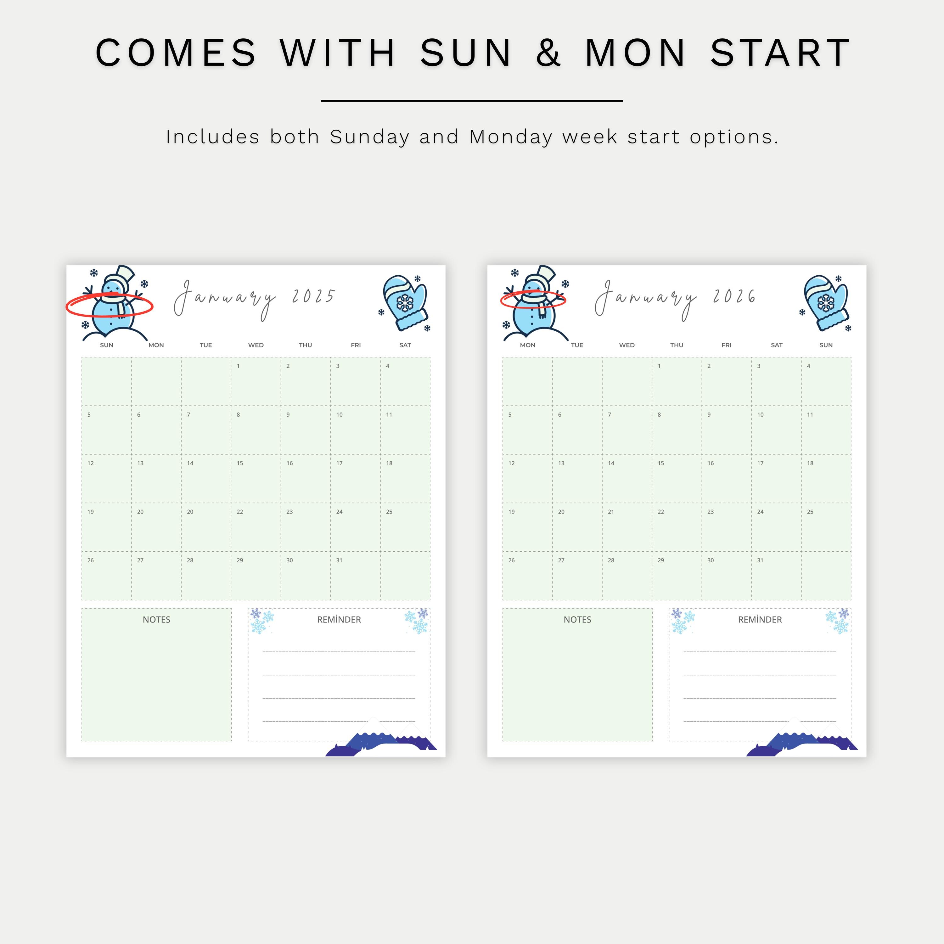 Printable 2025,2026 Kids Calendar, Editable Calendar, Kids Monthly ...