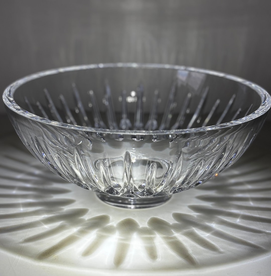 Miller Rogaska Round Footed Crystal Bowl, Soho Pattern, 10 Inches - Etsy