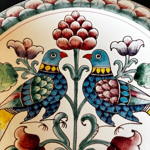 Vintage Bandinelli Ceramiche Large Decorative Plate, Hand Painted ...