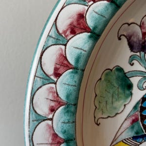 Vintage Bandinelli Ceramiche Large Decorative Plate, Hand Painted ...