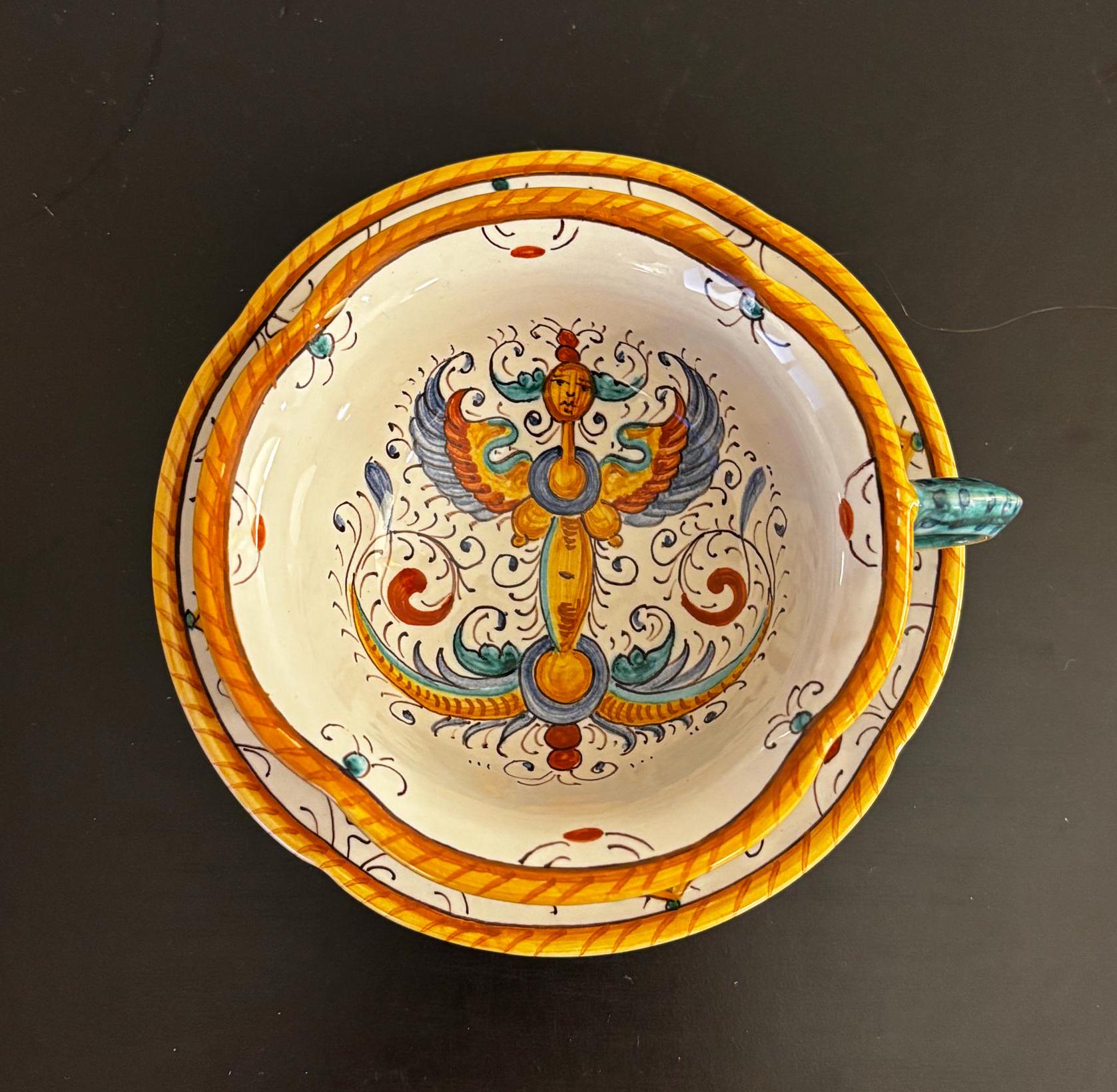 Vintage Deruta Ceramiche Cup and Saucer, Italian Pottery, Excellent - Etsy