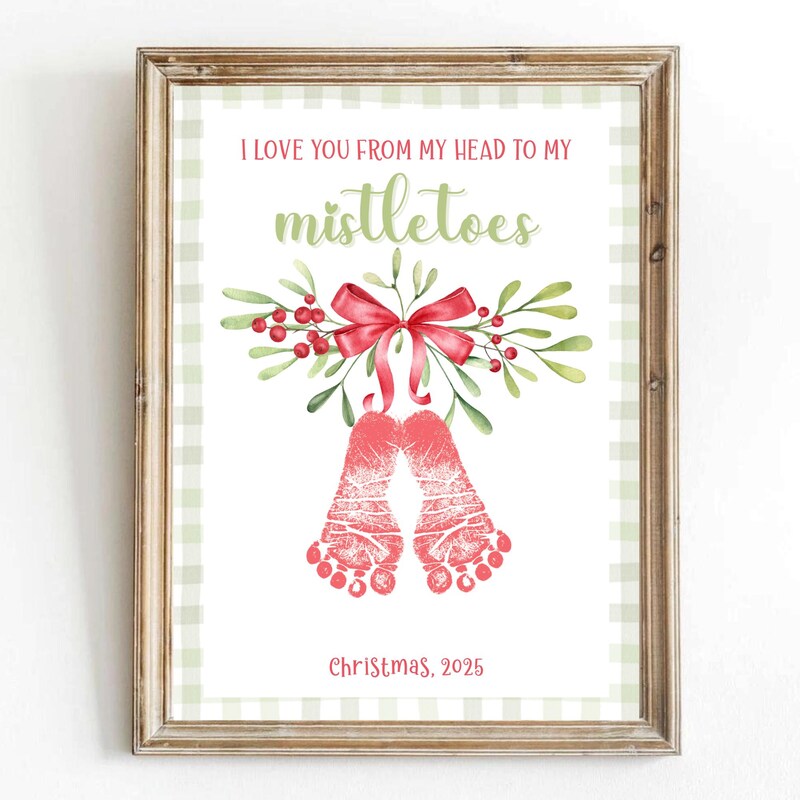 Mistletoes Footprint My - Etsy