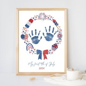 Sparkler Handprint Art / 4th of July Independence Day USA America ...