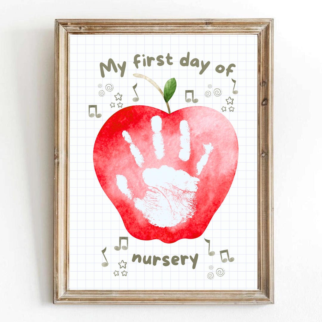 First Day of School Handprint Art: Preschool Keepsake (digital Download ...