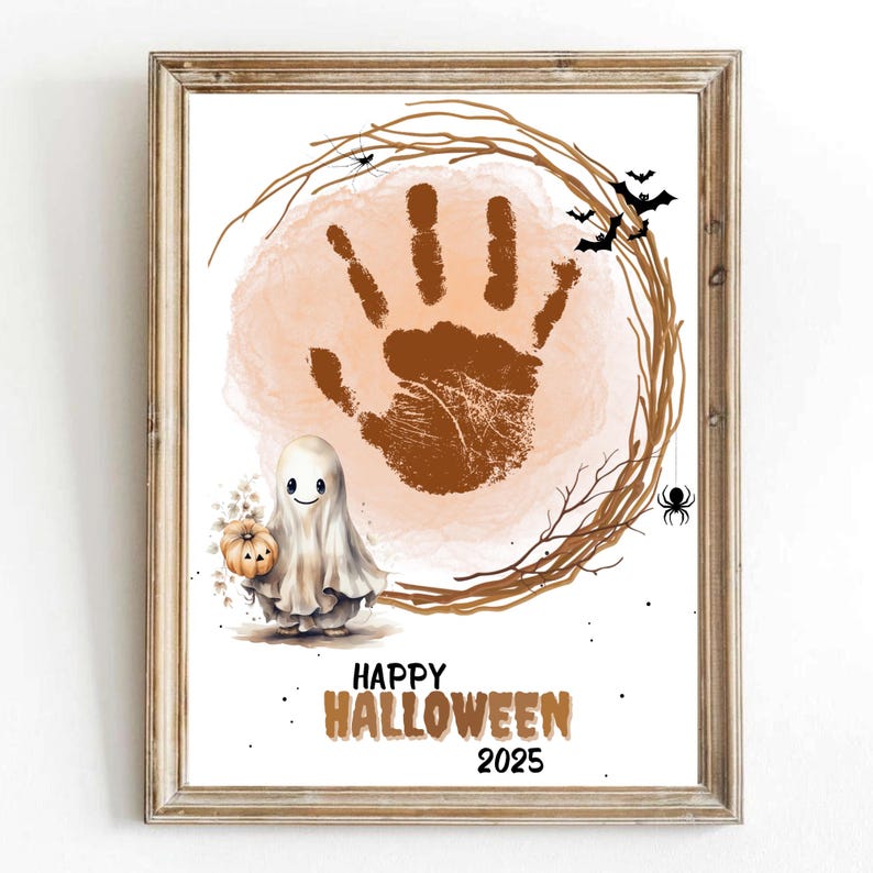 Ghost Handprint/footprint Halloween Craft: DIY Keepsake (digital ...