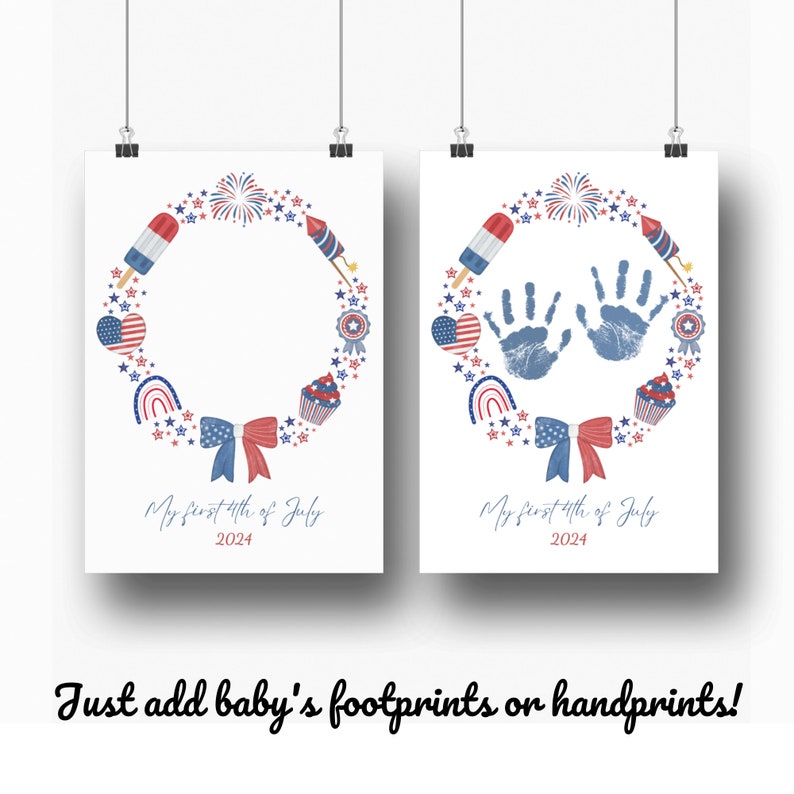 Sparkler Handprint Art / 4th of July Independence Day USA America ...