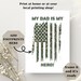 Military Footprint Father's Day Craft: My Dad is My Hero (digital ...
