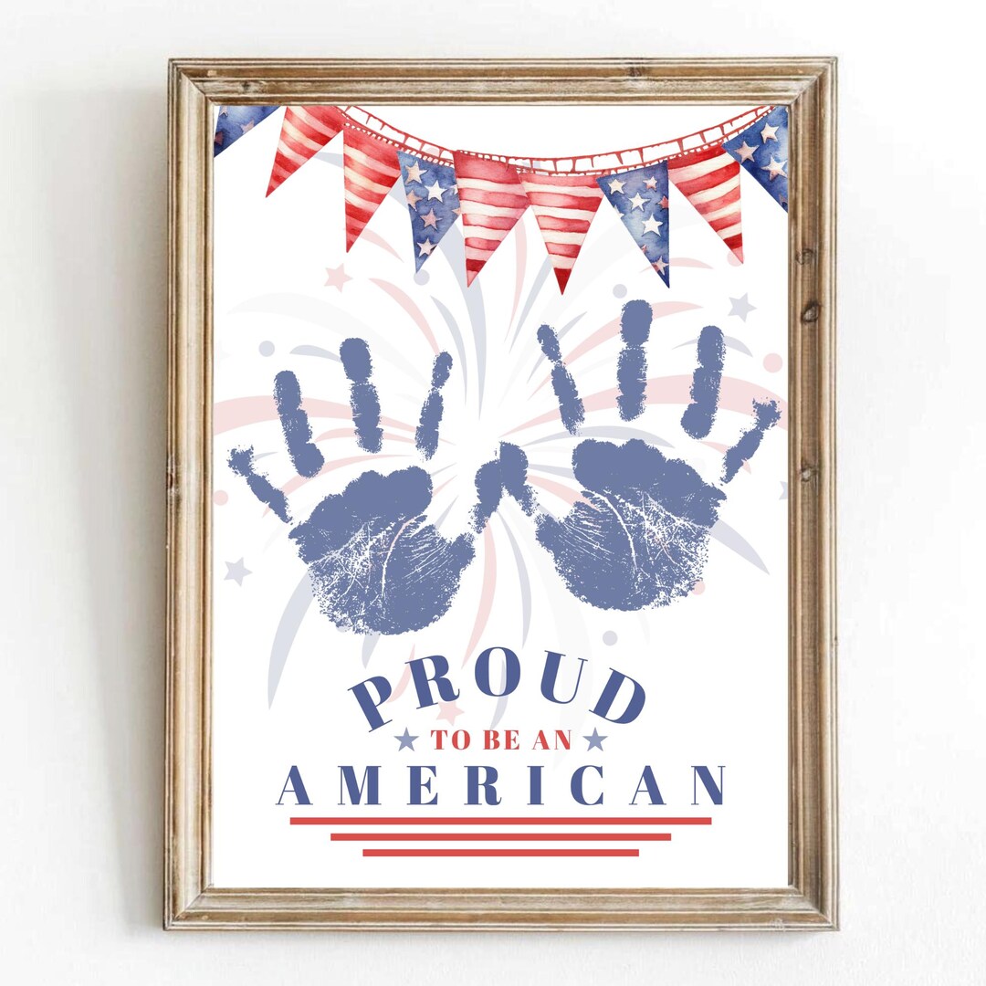Printable 4th of July Craft Template Handprint Fireworks for Baby or ...