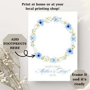 Baby Handprint Footprint Art, Mother's Day Gift (digital Download) - Etsy
