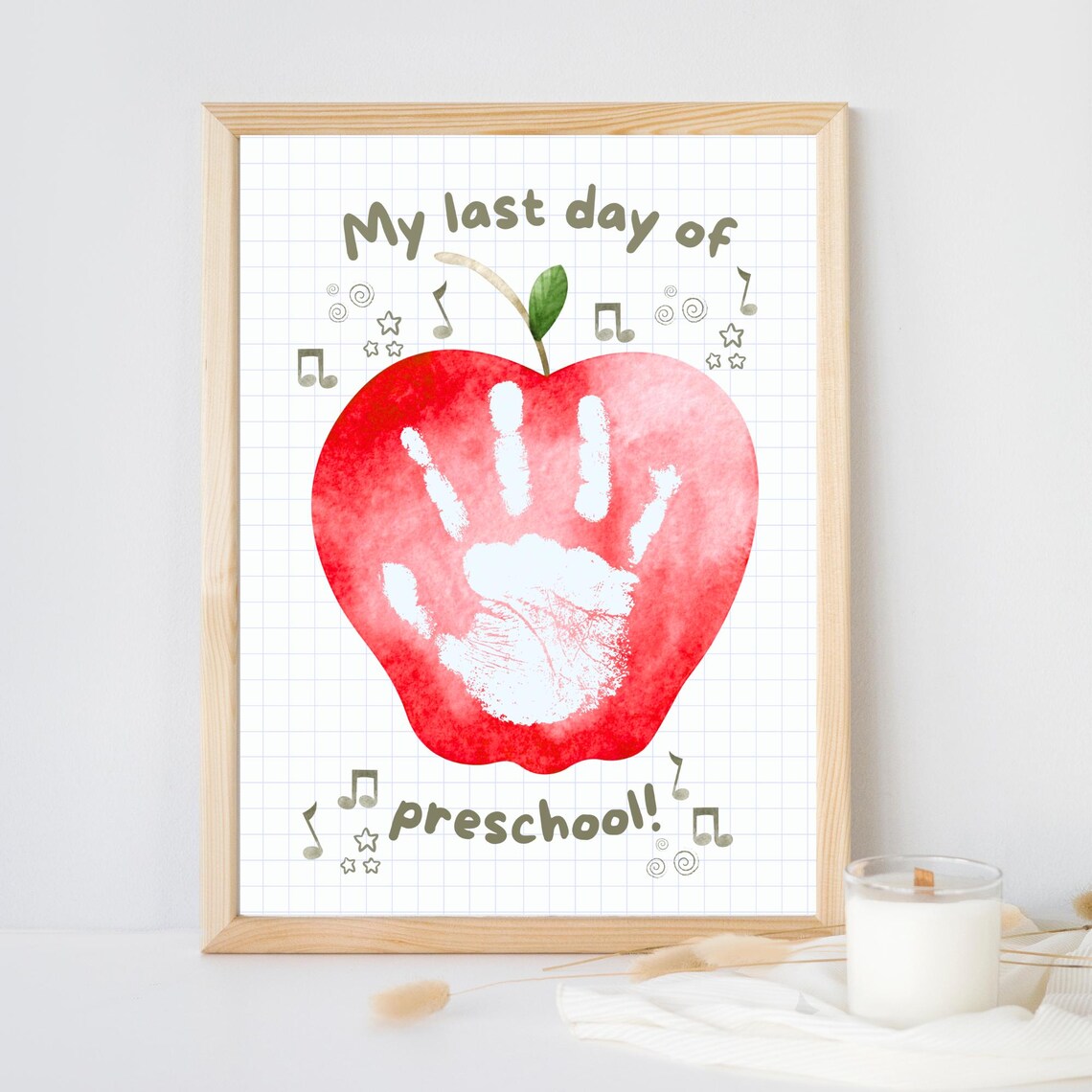 My Last Day of Preschool Handprint Art - Keepsake Craft (digital ...