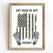 Military Footprint Father's Day Craft: My Dad is My Hero (digital ...