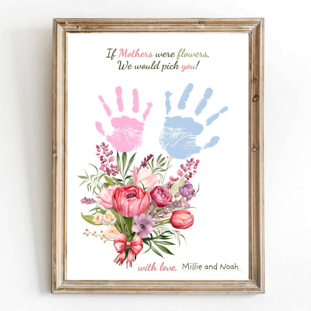 Printable Flower Crafts for Kids on Mother's Day, If Moms Were Flowers ...