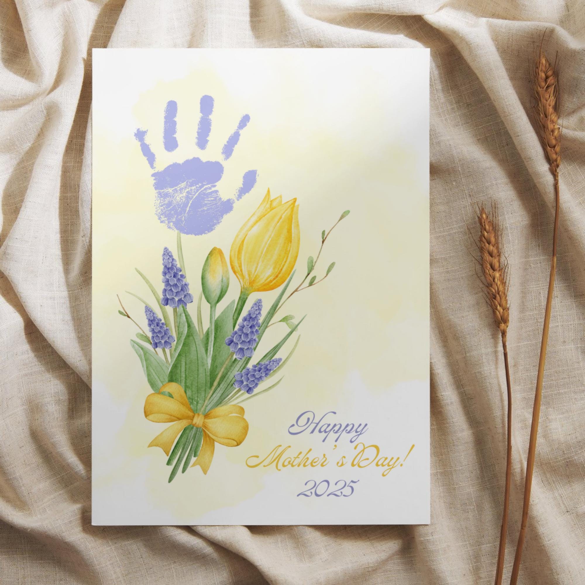 Baby Handprint Flowers, Mother's Day Keepsake (digital Download) - Etsy