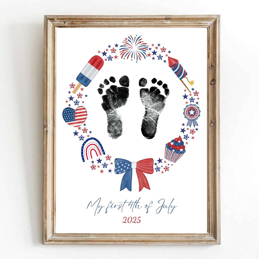 Sparkler Handprint Art / 4th of July Independence Day USA America ...