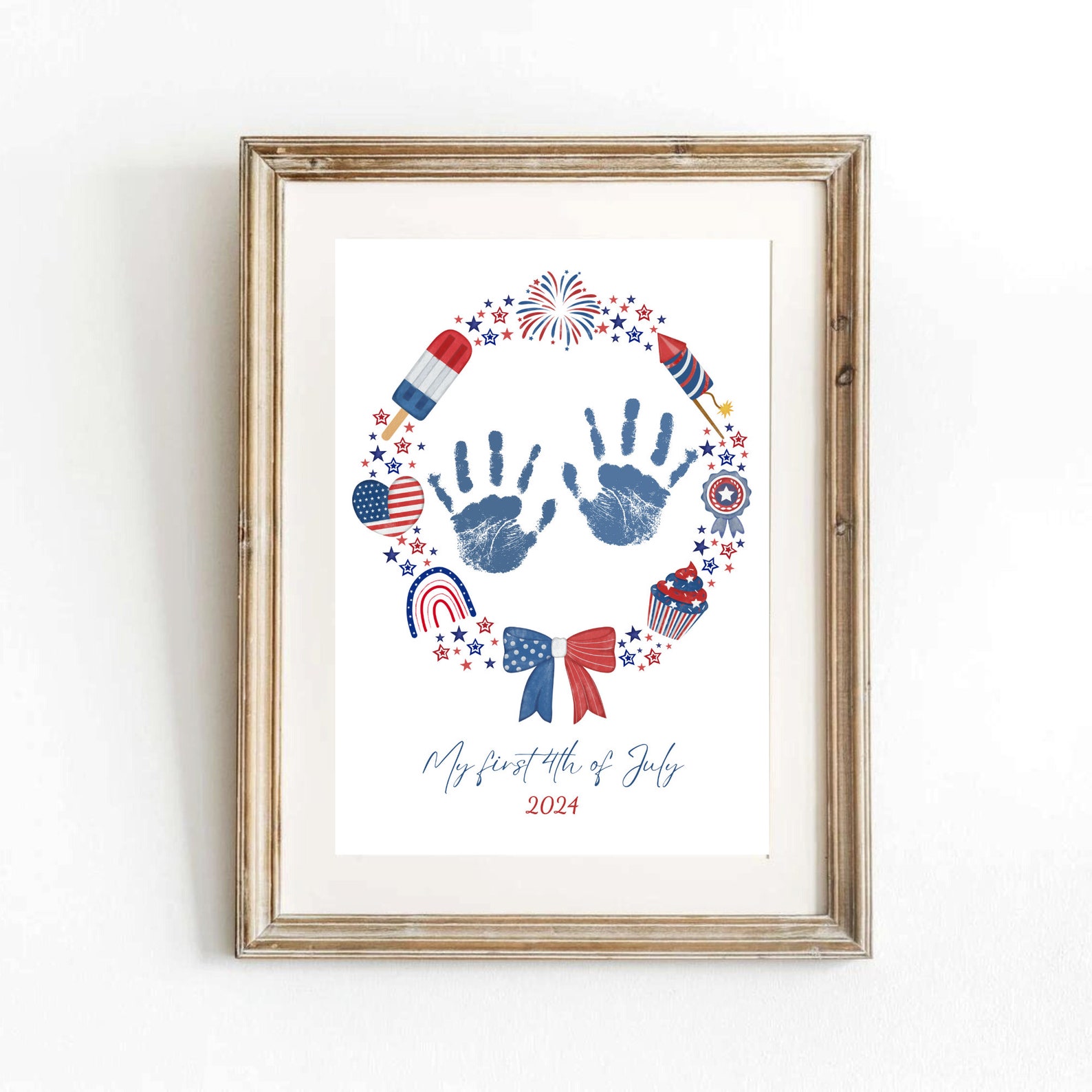Sparkler Handprint Art / 4th of July Independence Day USA America ...