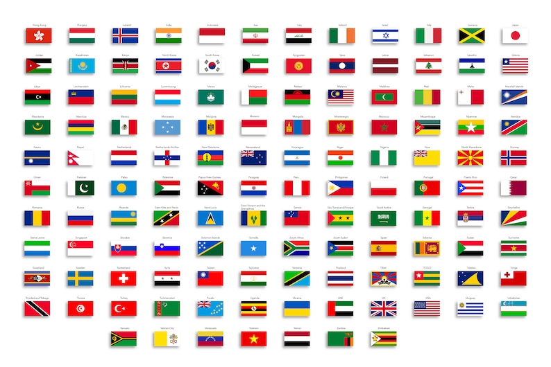 Flags of the World | Country Flag | Flags of Nations | Flag Vector ...