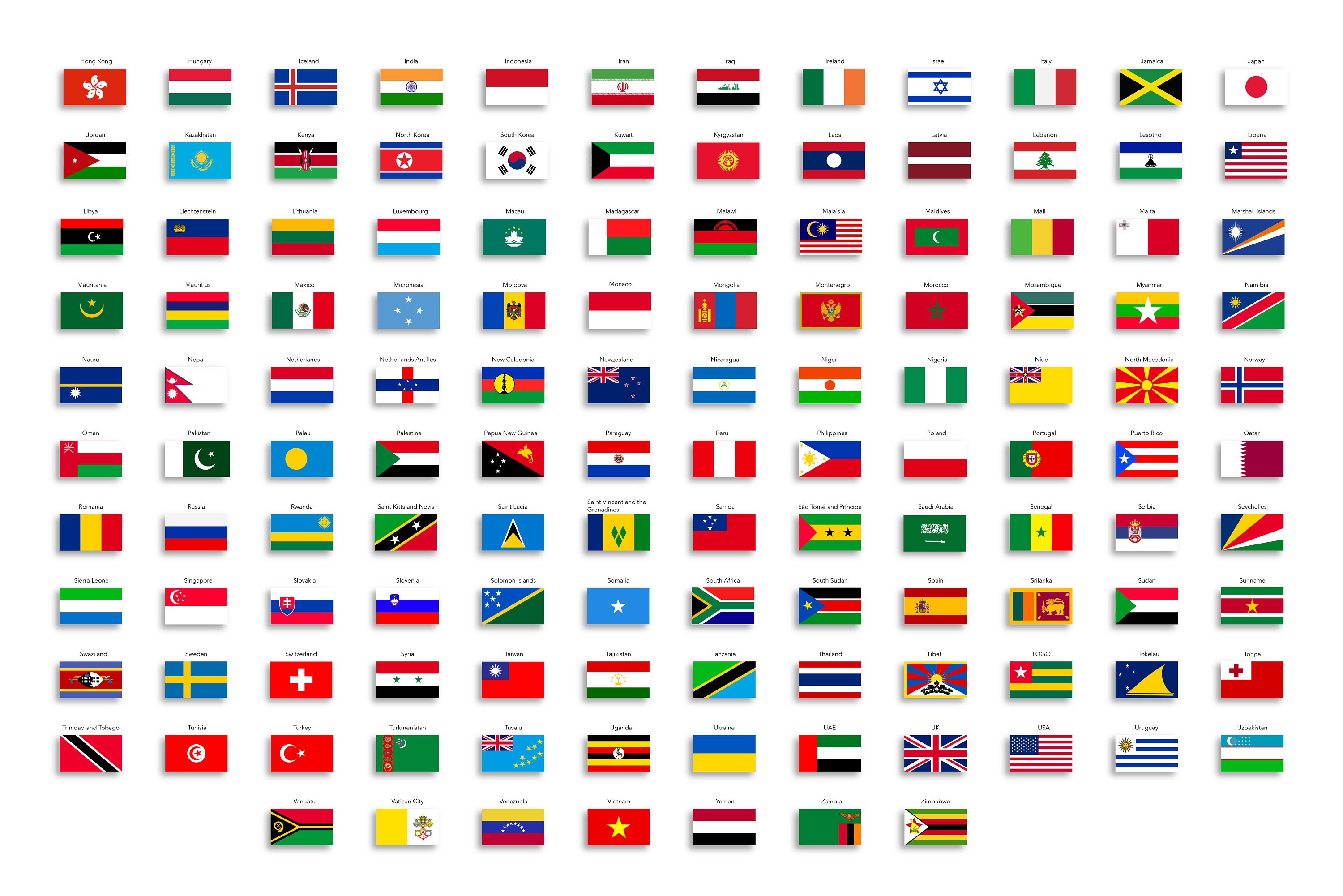 Flags of the World | Country Flag | Flags of Nations | Flag Vector ...