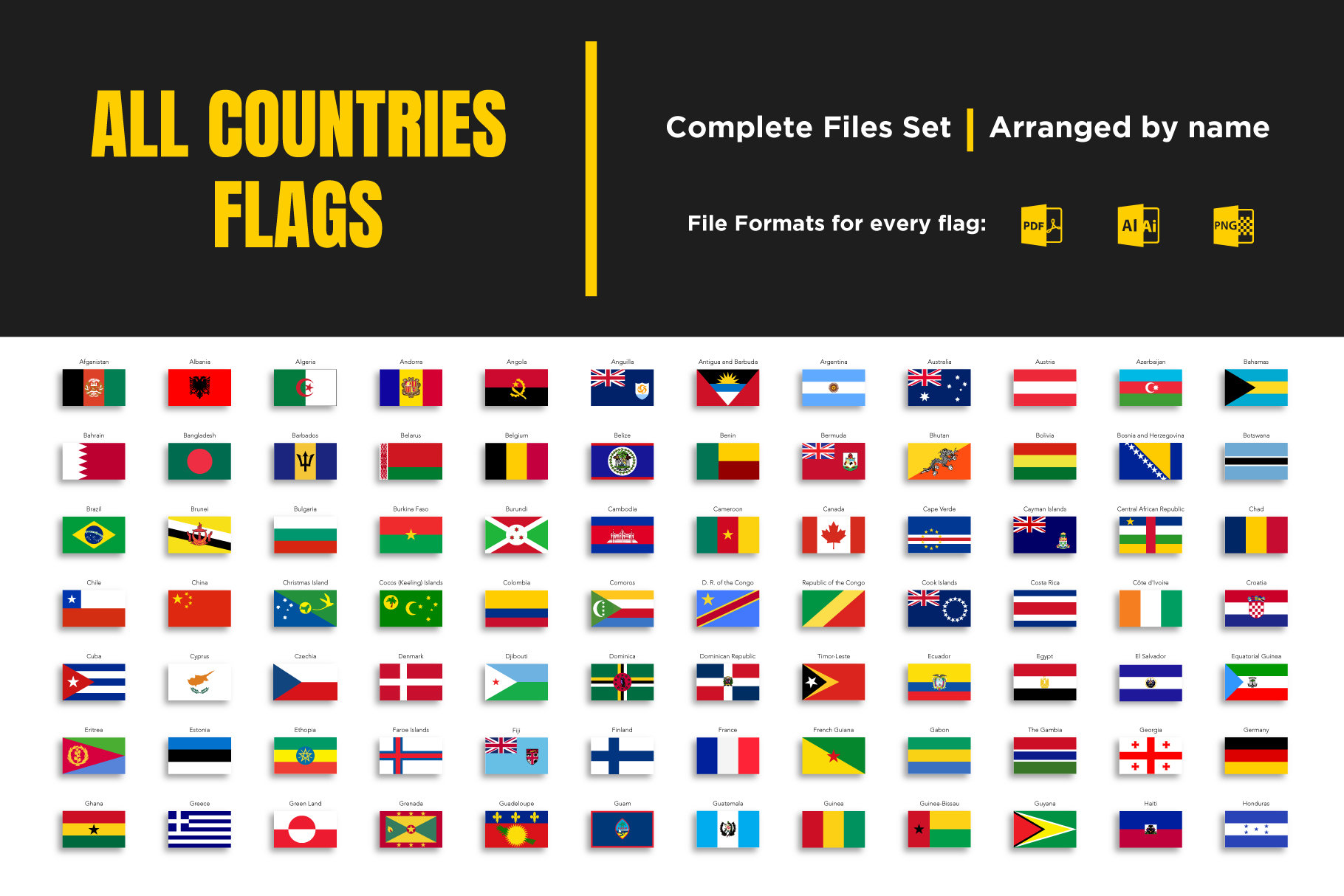 Flags of the World | Country Flag | Flags of Nations | Flag Vector ...